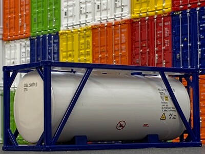 1/64 DCP WHITE/BLUE 20' BULKTAINER LIQUID CONTAINER UNIT | eBay