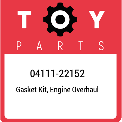 04111-22152 Toyota Gasket kit, engine overhaul 0411122152, New Genuine ...