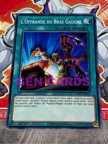 Yu Gi Oh LEFT ARM OFFERING LED7-FR013 Card | eBay