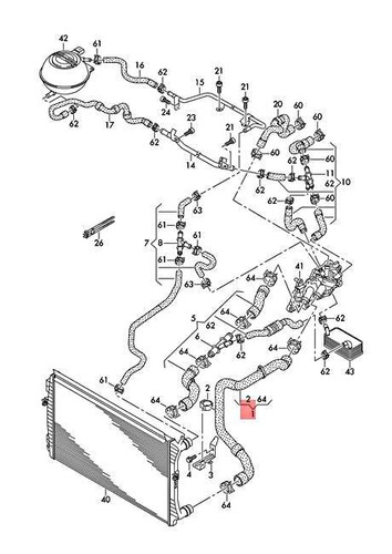 Genuine VW SEAT SKODA Polo Derby Vento-IND Coolant Hose Flange ...