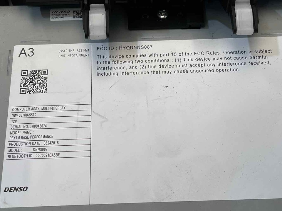 Fits 18 19 20 HONDA ODYSSEY EX-L Audio Radio Receiver w Display Screen OEM | eBay