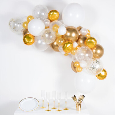 Balloon Party Supplies DIY Garland Kit Gold with 66 Balloons Birthday ...