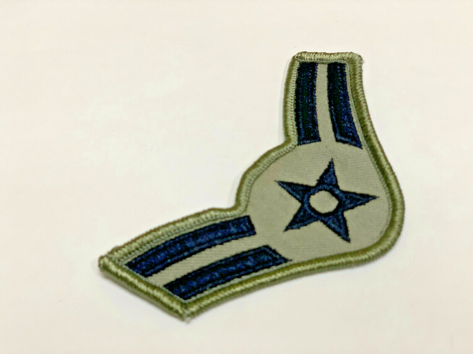 2 USAF AIRMAN FIRST CLASS A1C E-3 SMALL RANK CHEVRON ABU EMBROIDERED ...