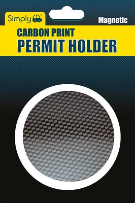 Car Tax Disc Holder for all cars windscreen Parking Permit - Carbon ...