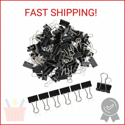 Metal Small Binder Clips for Paperwork,50 Pack 3/4 Inch Paper Clamps ...