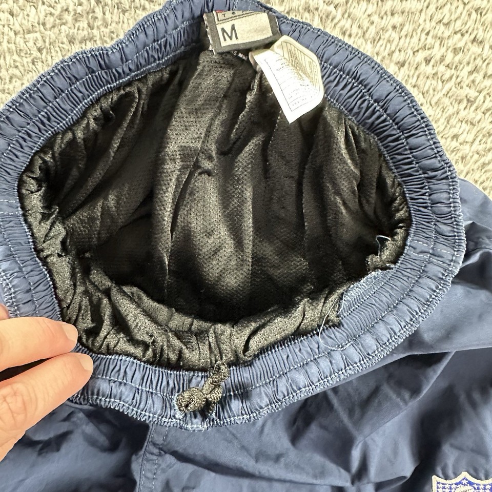 VINTAGE Nike NFL Windbreaker Track Pants Mens Medium Navy Blue Lined ...