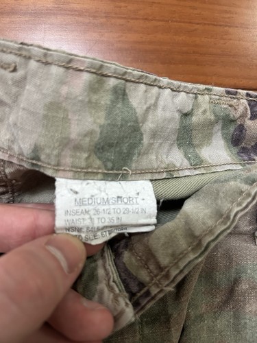 US Army USAF OCP Combat Uniform Fatigues Pants Size Medium Short Camo ...