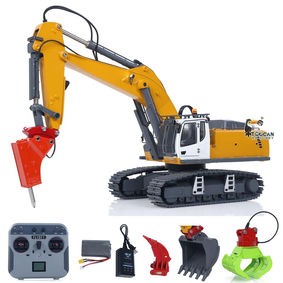 1/18 Kabolite 5901 100S Electric Lifting RC Excavator Digger Car Ripper ...
