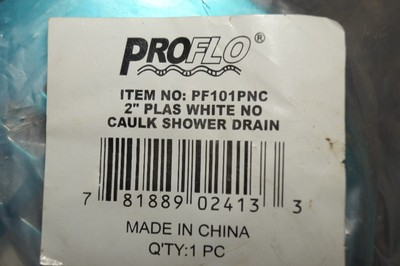 Pro Flo PF101PNC Shower Drain | eBay