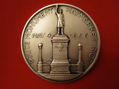 VINTAGE 1868-1968 CENTENNIAL MEDAL POLICE PBA CHICAGO 1886 HAYMARKET ...
