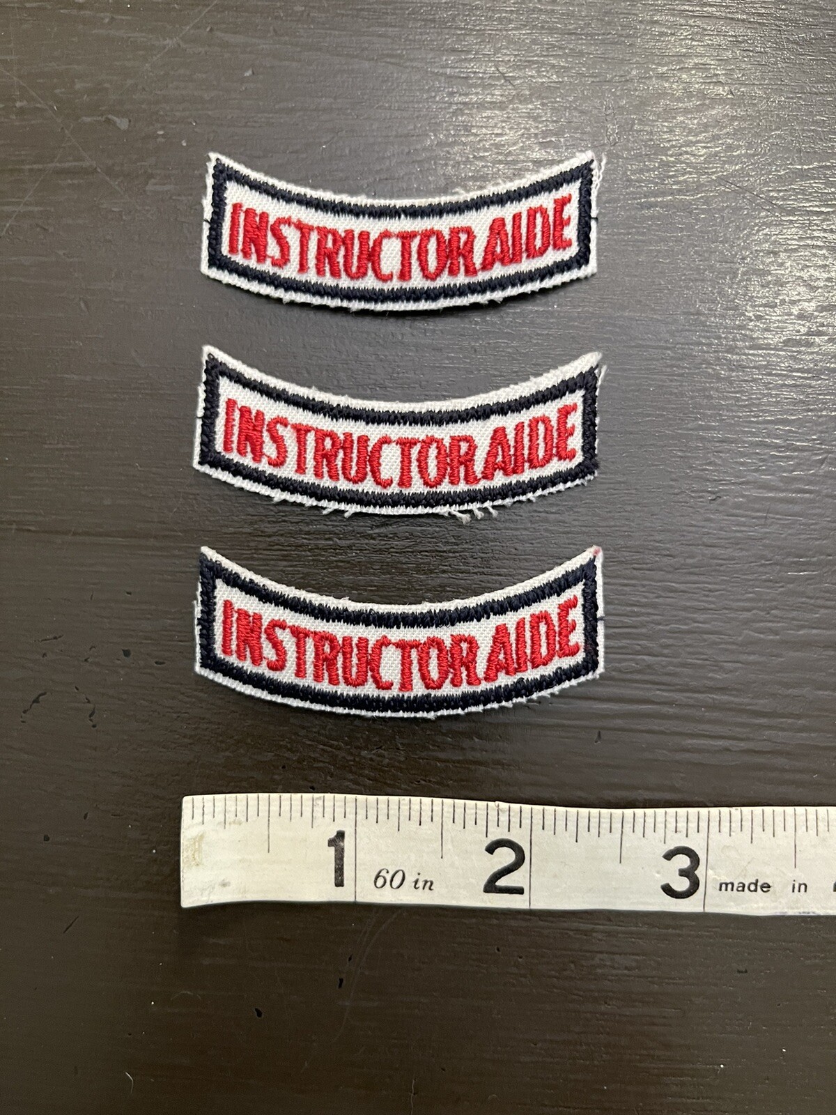Lot Of 3 NEW Old Stock American Red Cross ARC Instructor Aide Bar Patch ...