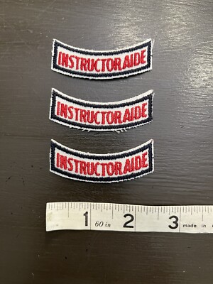Lot Of 3 NEW Old Stock American Red Cross ARC Instructor Aide Bar Patch ...