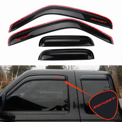 Fits 99-11 Ford Ranger Window Visor Rain In Channel Rain Deflector w ...