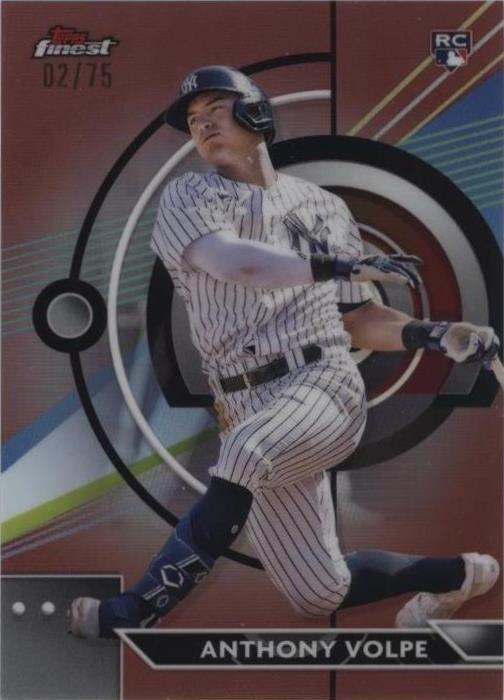 2023 Topps Finest - Anthony Volpe #26 Rose Gold Refractor /75 (RC) for ...