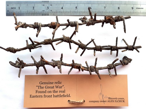 Barbed Wire WWI germany original WW1 dug barb battle relic vintage ...