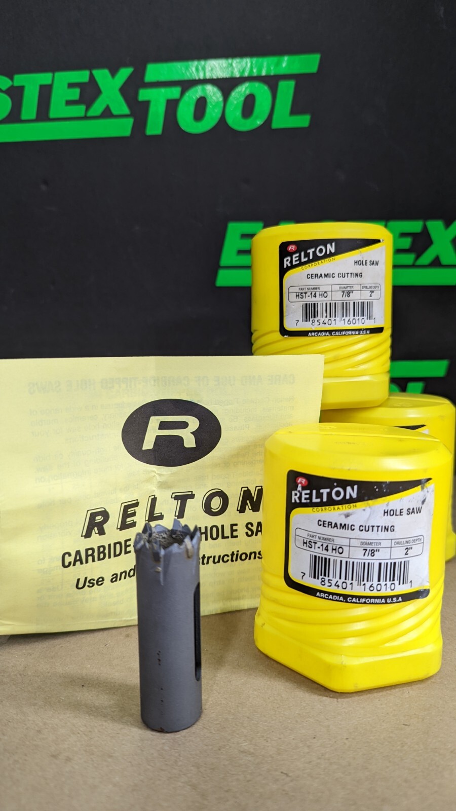 RELTON HST-14 HO CERAMIC 7/8'' CUTTING HOLE SAW , 2'' DEPTH | eBay