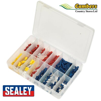NEW Sealey Electrical Crimp Terminal Assortment Set With Storage Box ...