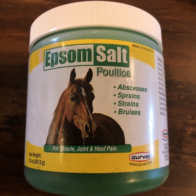 Epsom Salt Poultice For Horses Regular 20 Oz by Durvet SEALED | eBay
