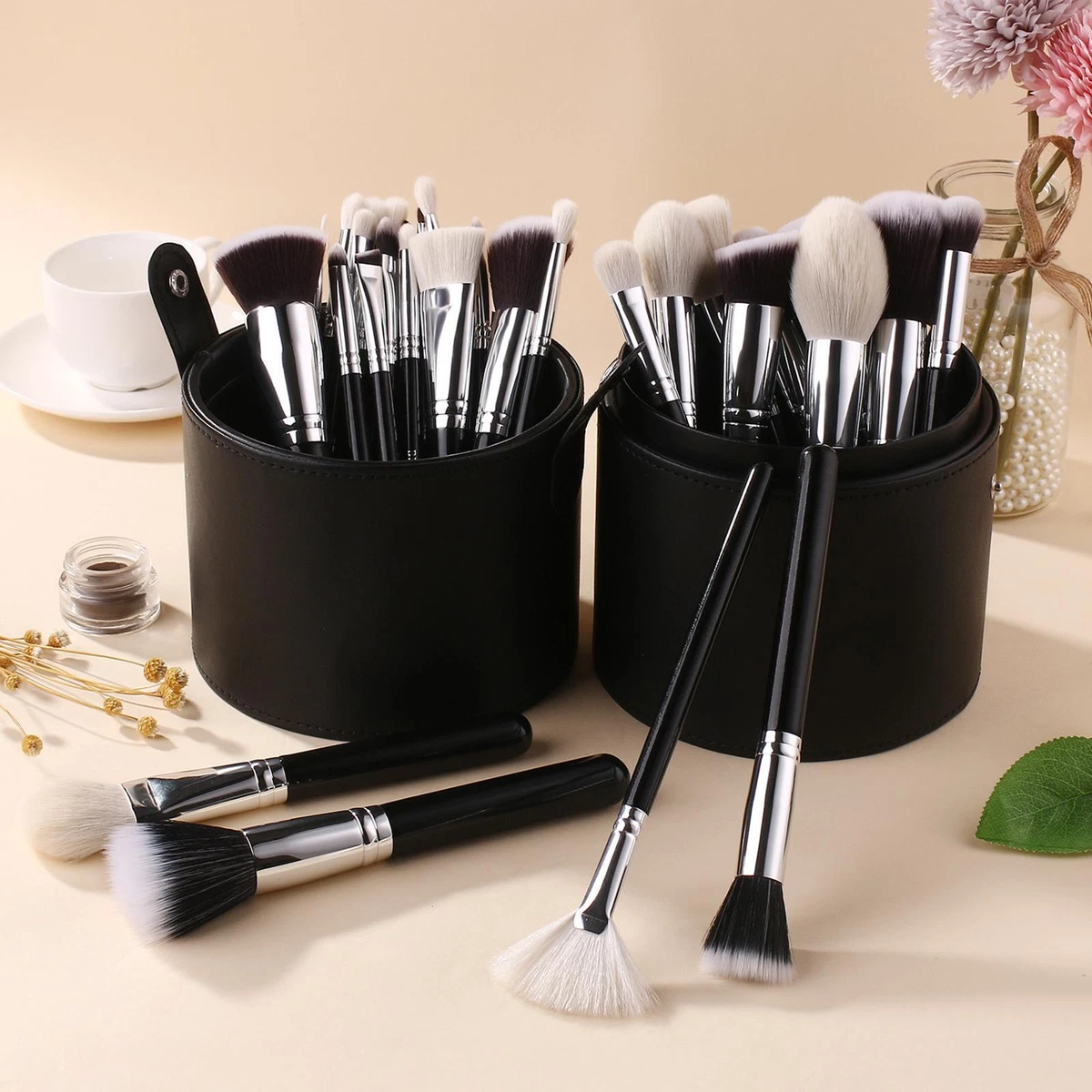 Basics Makeup Brush Set Black | Saubhaya Makeup