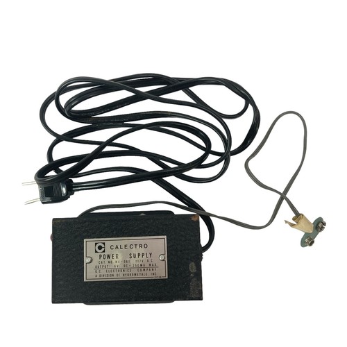 VTG CALECTRO Power Supply Cat. No. N4 -061 117V A.C. Output 6V DC 250MA ...