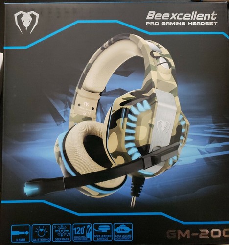 New In Box Beexcellent GM-2 Pro Gaming Over-Ear Headset Red/black | eBay