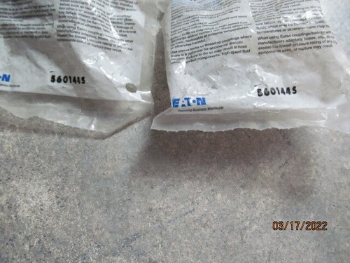 (2) Weatherhead 560144S Quick Connect fittings female halves for sale ...