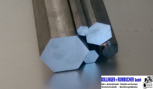Stahl Vergütungsstahl 42CrMo4V blank 1.7227 6.kt Sechskant ...
