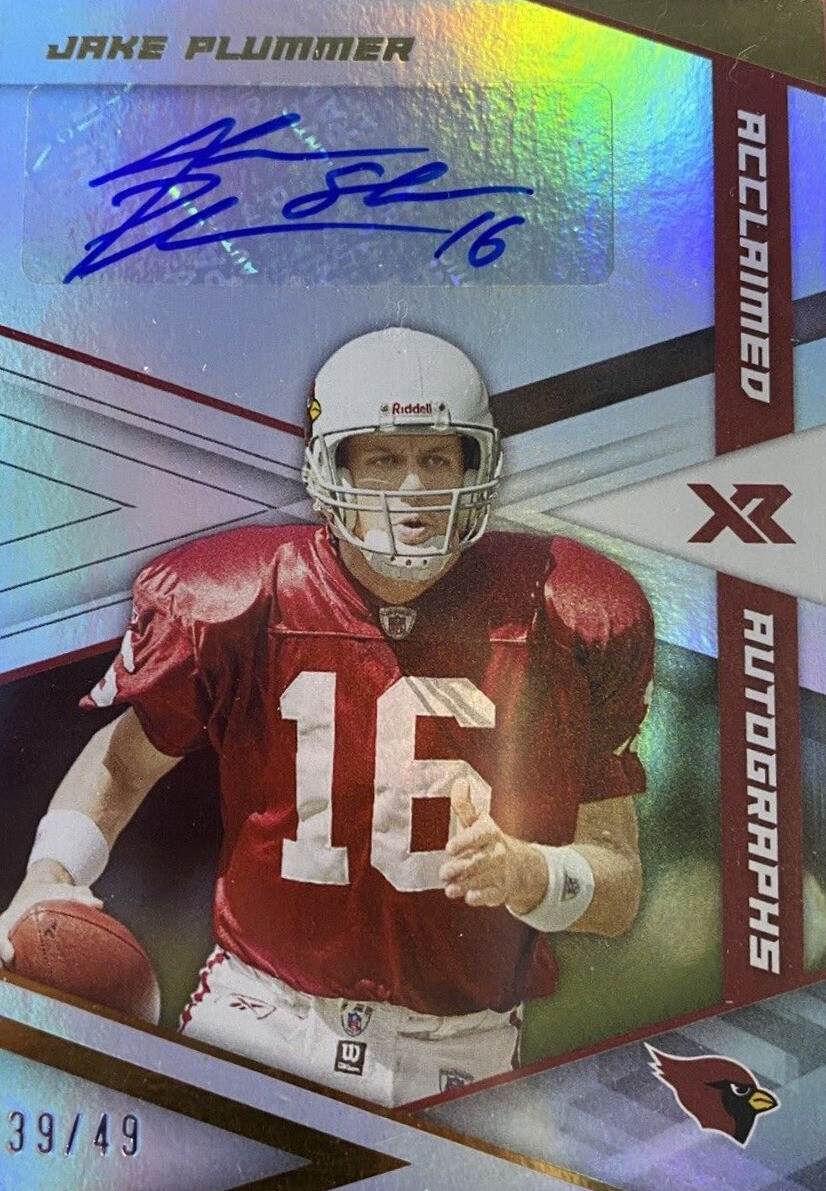 2021 Panini XR - Acclaimed Autographs #ACA-JPL Jake Plummer /49 (AU ...