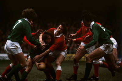 Irelands Moss Keane Attempts To Pass The Ball As He Comes 1979 OLD ...