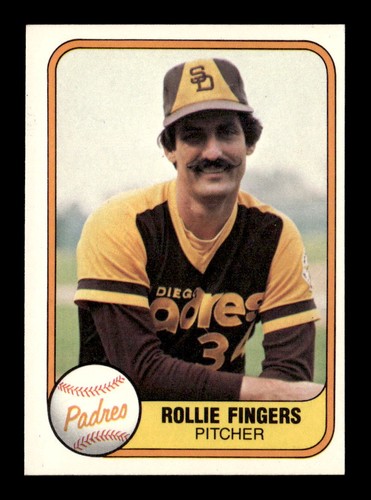Rollie Fingers 1981 Fleer #485 San Diego Padres | eBay