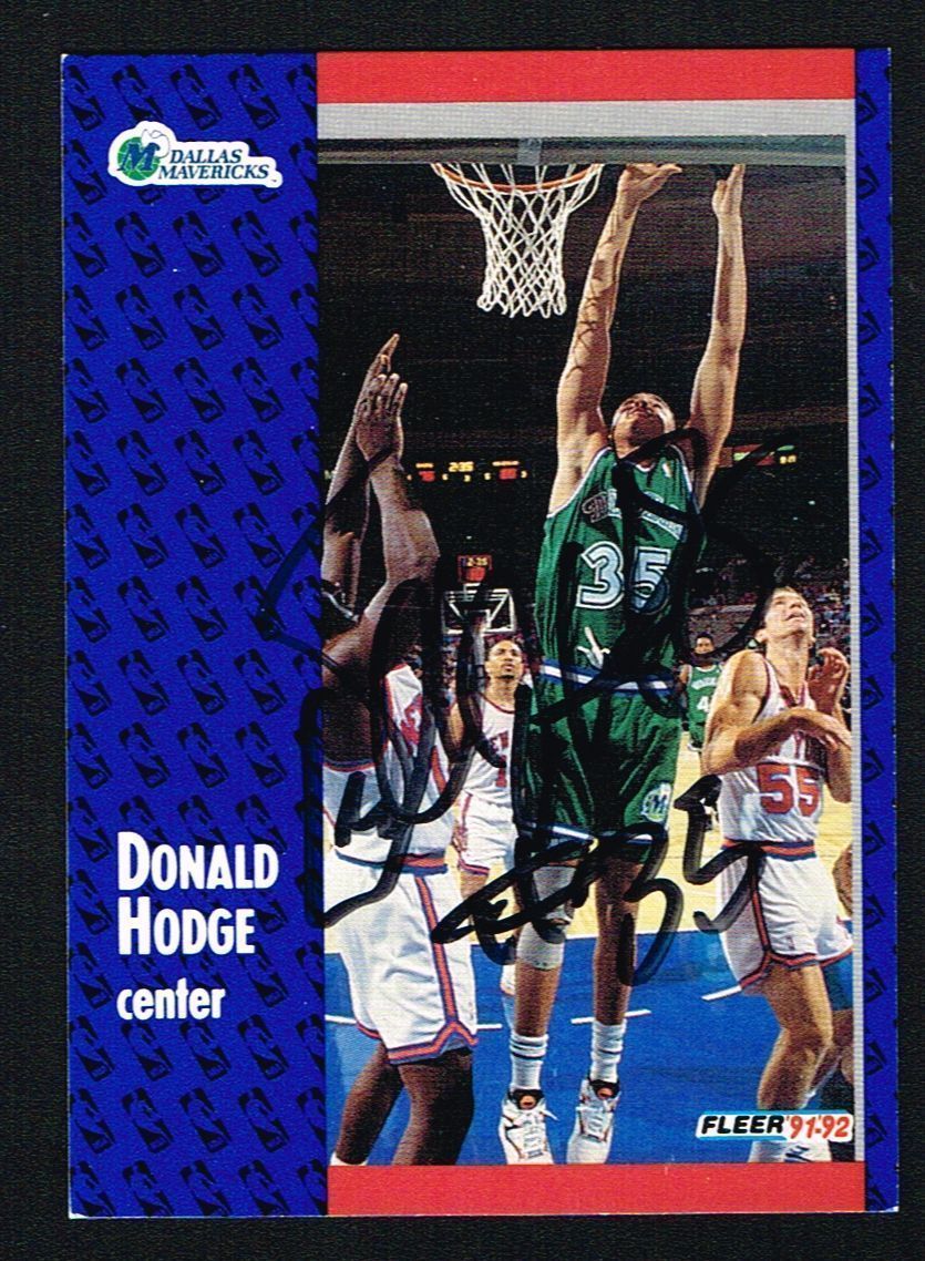 Donald Hodge #268 signed autograph auto 1991-92 Fleer Basketball ...
