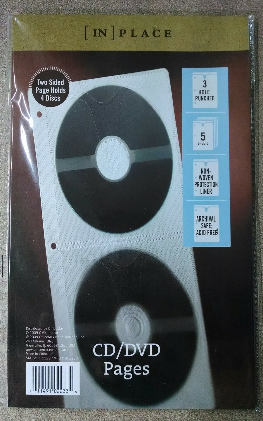 [IN] Place Two Sided CD/DVD Pages Set Of 6 (30 Two-Sided Pages) | eBay