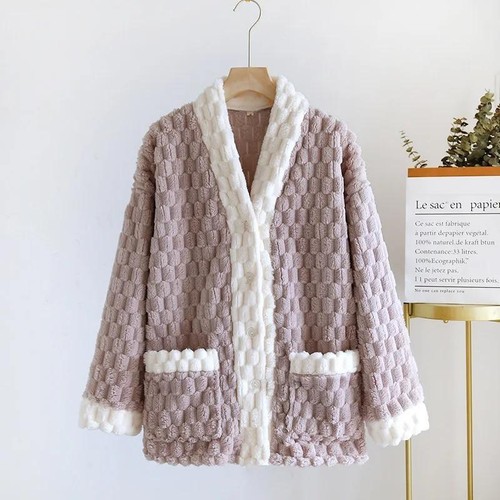 New Womens Bed Jacket Supersoft Fleece ButtonUp Pyjama Top Nightwear Lounge Wear | eBay