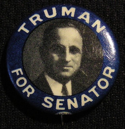 SCARCE 1934 HARRY TRUMAN FOR SENATOR CAMPAIGN PIN - Political Election ...