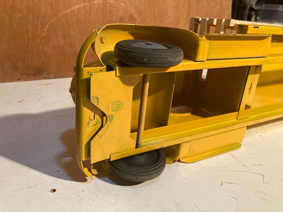 Vintage 1940’s Structo Diamond T Flatbed Stake Pressed Steel Truck | eBay