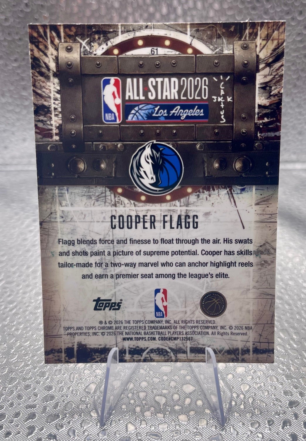 2025-26 Topps Chrome Cactus Jack COOPER FLAGG NBA All Star Exclusive RC ...