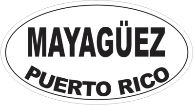 Mayaguez Puerto Rico Oval Bumper Sticker or Helmet Sticker D4148 | eBay