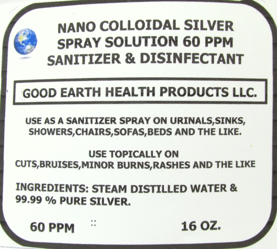 COLLOIDAL SILVER SOLUTION 60PPM (3 16 OZ BOTTLES & 3 SPRAY ADAPTERS) | eBay