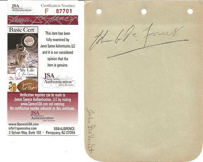 John deForest Signed Album Page JSA Authentication 1932 British Amateur ...