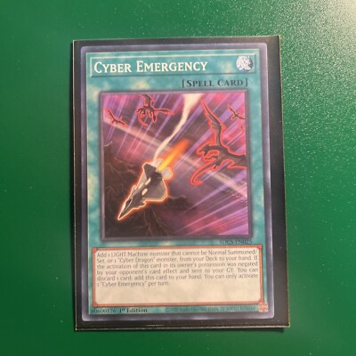 Cyber Emergency SDCS-EN025 Yu-Gi-Oh! Card NM 1st Edition | eBay