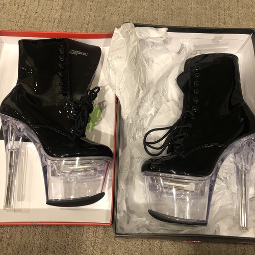 Pleaser LED Illuminated Stripper Pole Boot Zip Adult Flash Dance ...