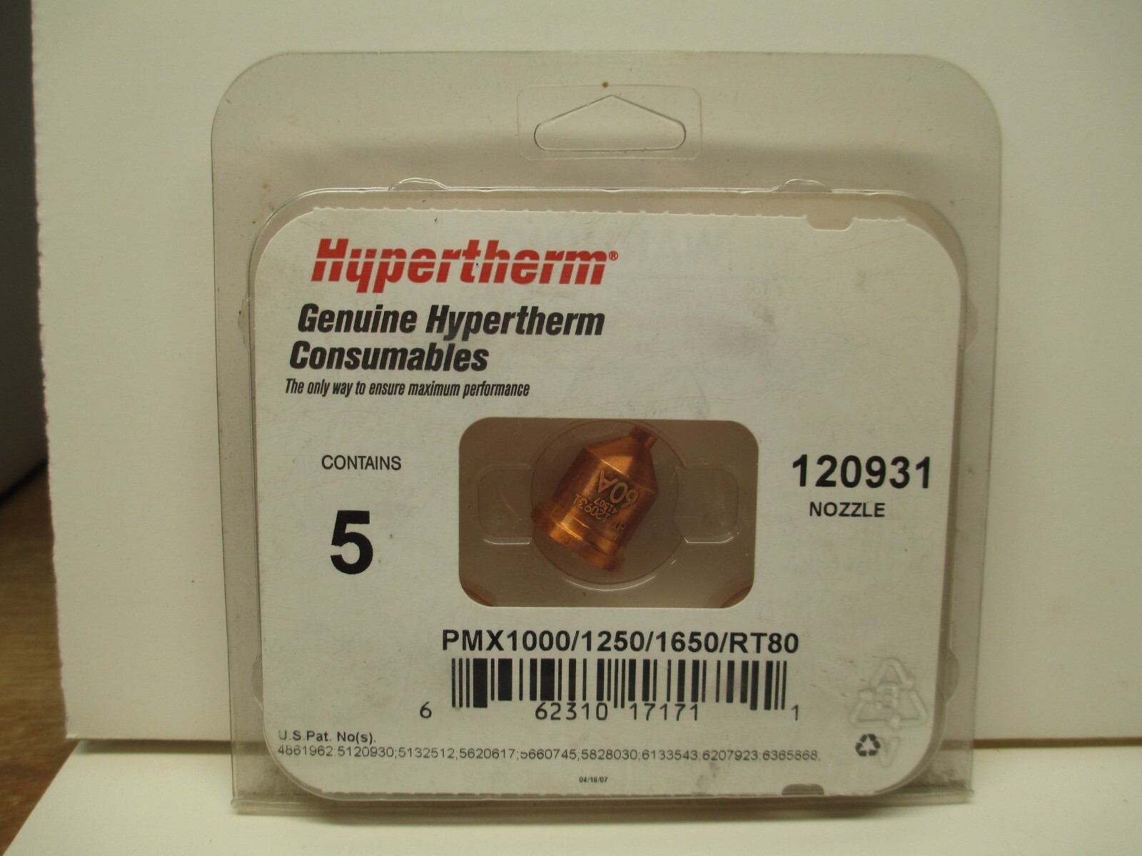 Hypertherm 120931 Electrode for Plasma Cutter - Pack of 5 | eBay