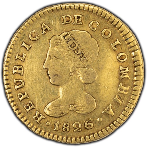 1826 Colombia Escudo Gold Coin | eBay