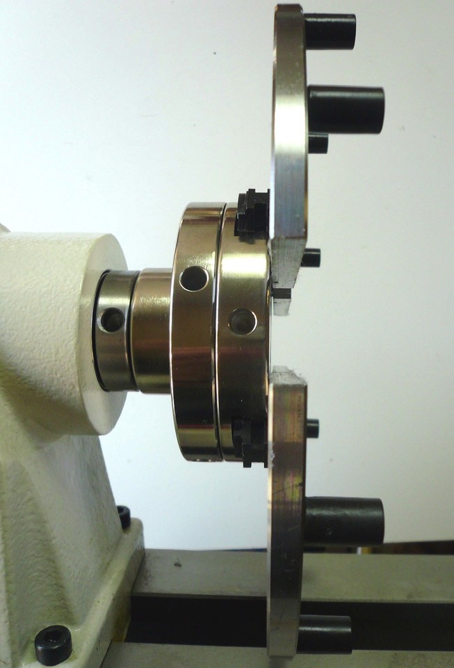 Wood Lathe Bowl Chuck with 8" Jumbo Jaws + 2 Jaw Sets Fits Shopsmith 5/ ...