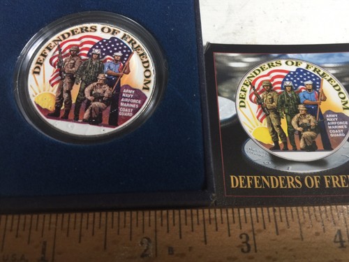 1978 Commemorative Military Silver Dollar Coin, Defenders of Freedom ...