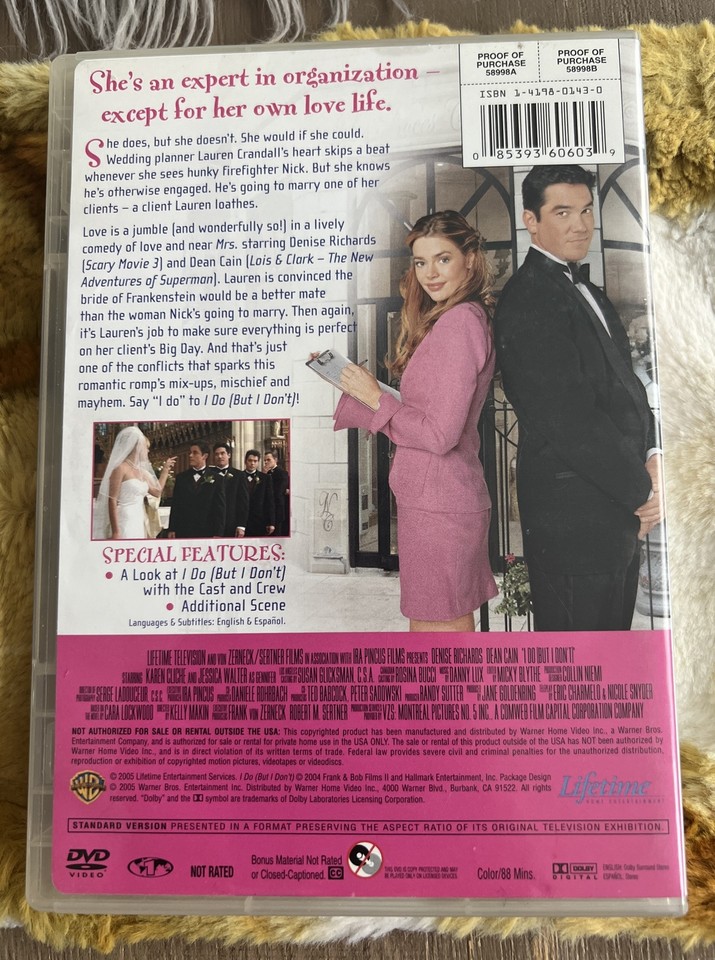 I Do But I Don’t DVD Lifetime Original Movie Denise Richards Dean Cain ...