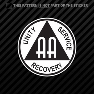 AA Alcoholics Anonymous Symbol Sticker Self Adhesive Vinyl | eBay