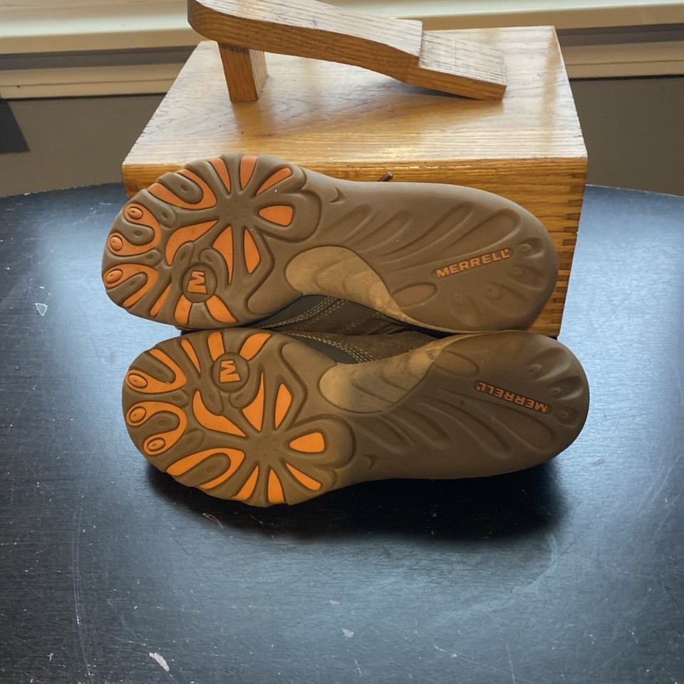 Merrell Mimosa Glee Mocha Suede Casual Walking Hiking Trail Shoes Women ...