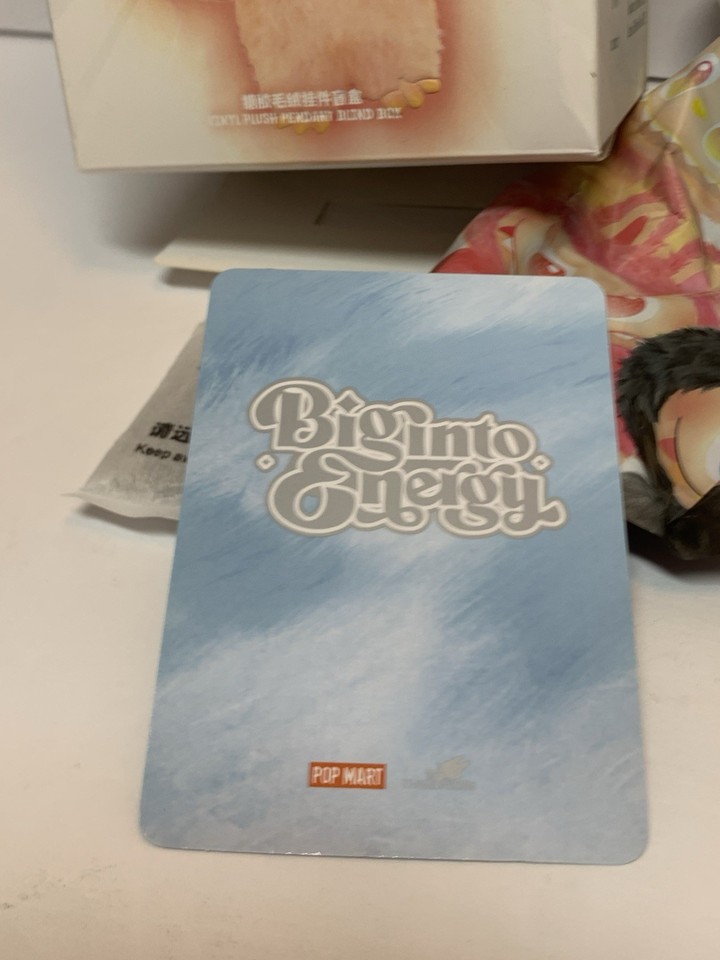 POP MART LABUBU The Monsters Big Into Energy HOPE Blue Plush Doll ~ New ...