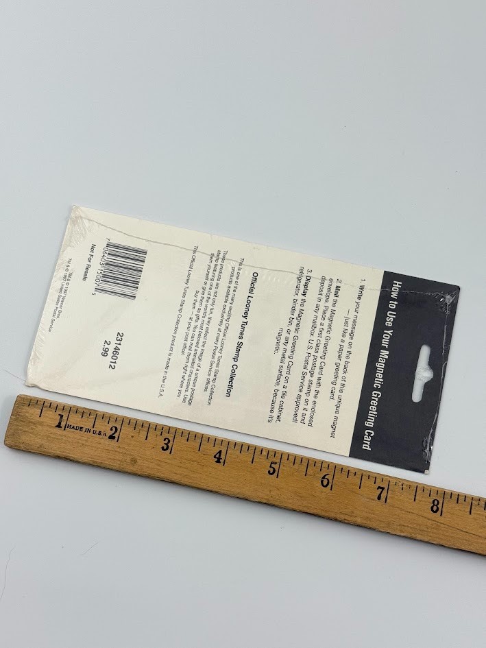 Vtg USPS Looney Tunes Tweety Bird Sylvester Valentine Magnetic Greeting ...